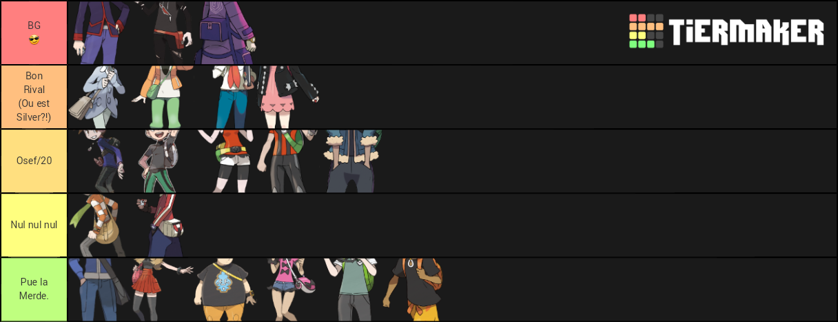 Pokemon Rivals Tier List (Community Rankings) - TierMaker