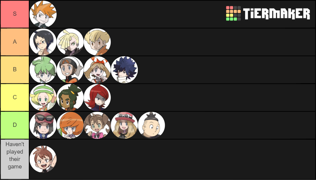 Pokemon Rivals Tier List (Community Rankings) - TierMaker