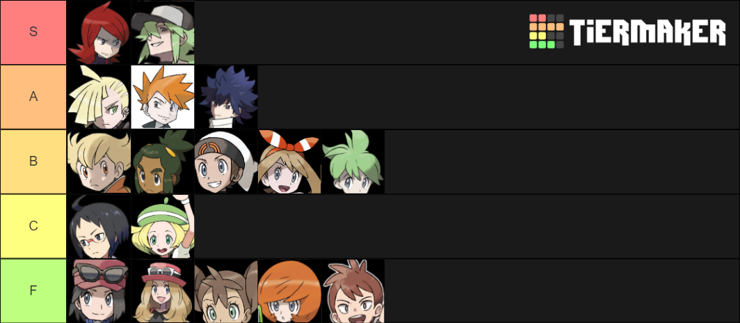 Pokemon Rivals Tier List (Community Rankings) - TierMaker