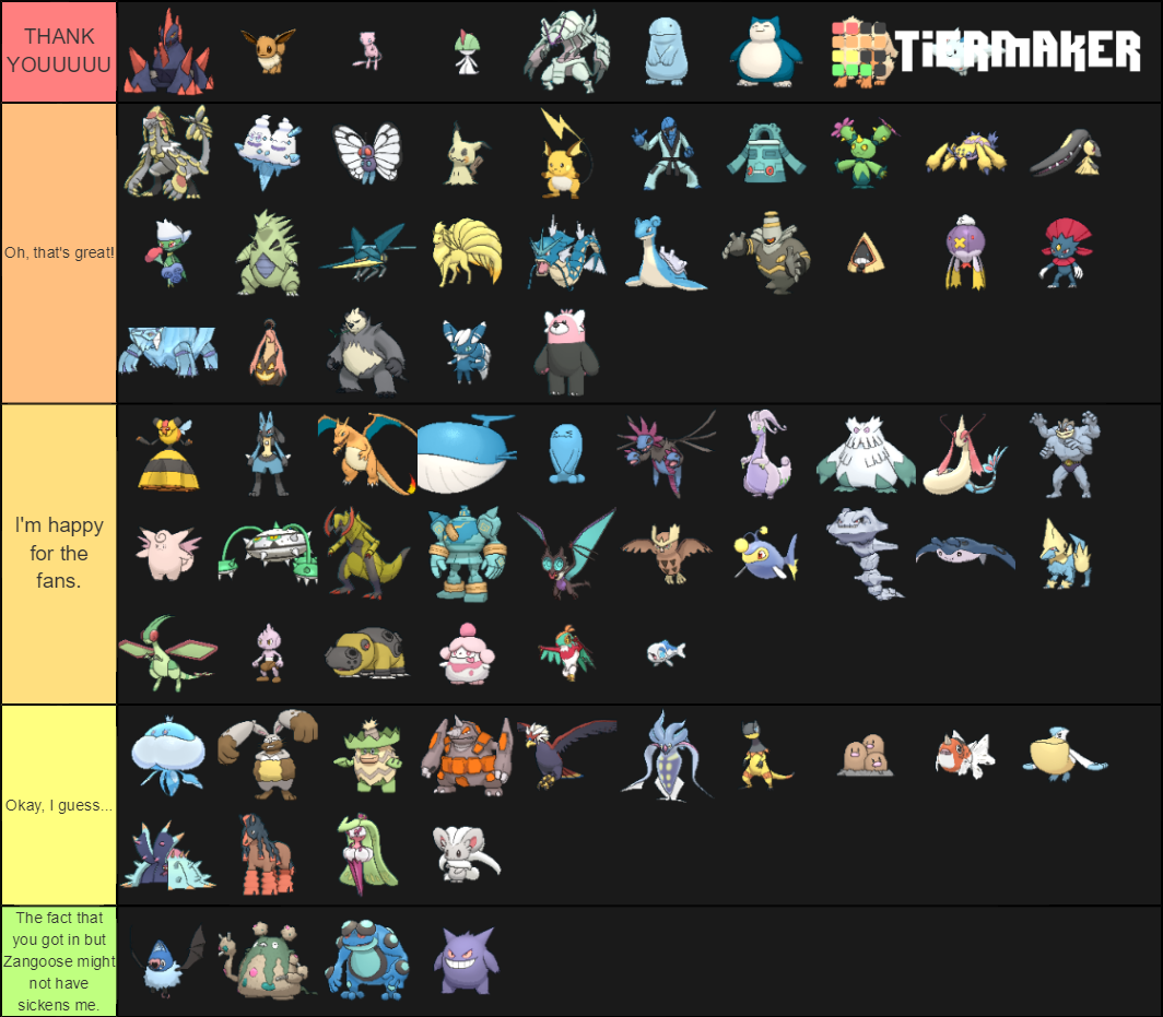 Pokémon Sword and Shield - All Pokémon in the Pokédex Tier List ...