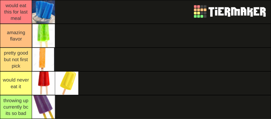 popsicle Tier List (Community Rankings) - TierMaker