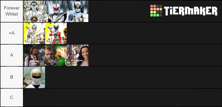 Power Rangers All White Rangers Tier List (Community Rankings) - TierMaker