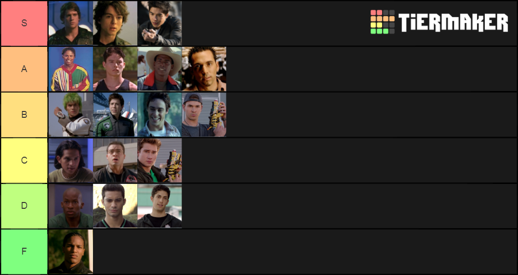 Power Rangers Black/Green Ranger Tier List (Community Rankings) - TierMaker