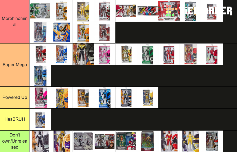 Power Rangers Lightning Collection Figure Rankings Tier List (Community ...