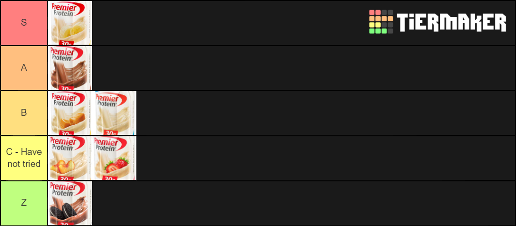Premier Protein Tier List (Community Rankings) - TierMaker