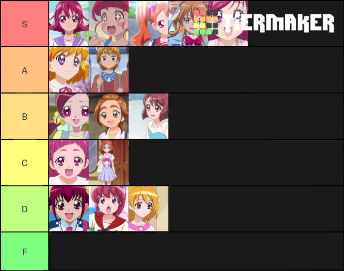 Pretty Cure Protagonist Tier List (Community Rankings) - TierMaker