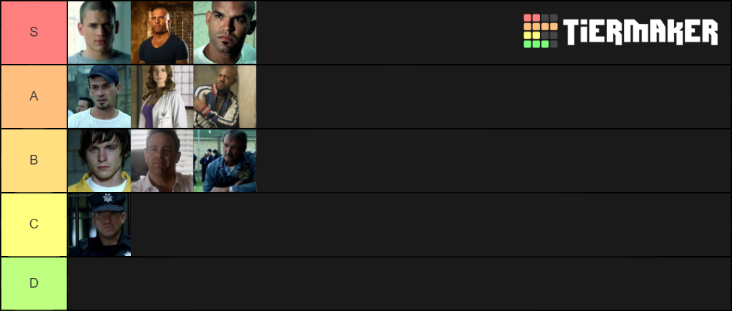 Prison Break Tier List (Community Rankings) - TierMaker