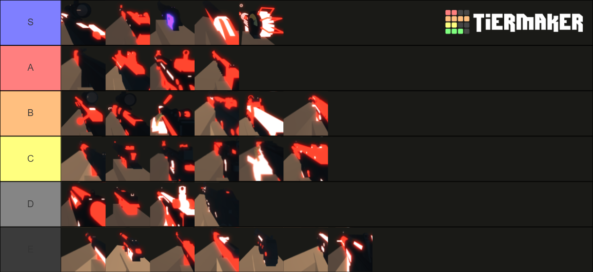 Project lazarus (BEST WEAPONS) Tier List (Community Rankings) - TierMaker