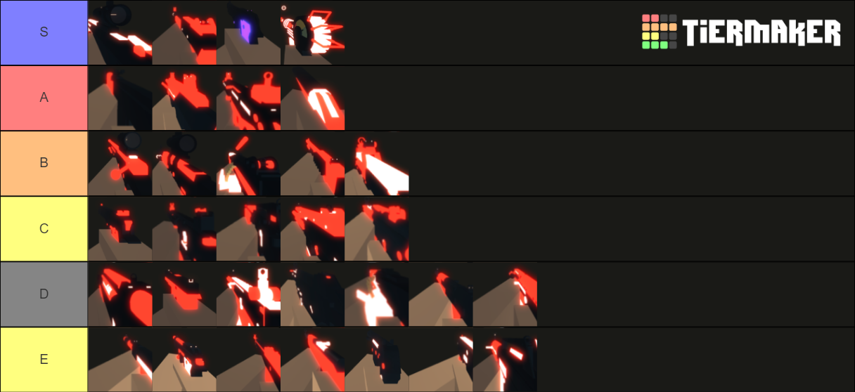Project lazarus (BEST WEAPONS) Tier List (Community Rankings) - TierMaker