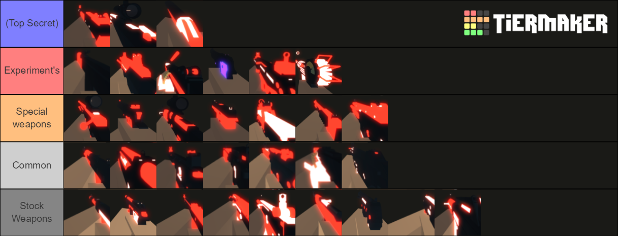 Project lazarus (BEST WEAPONS) Tier List (Community Rankings) - TierMaker