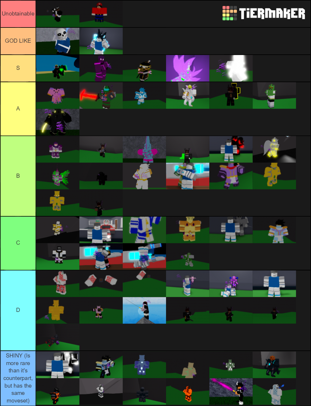 PVP TIER LIST Tier List (Community Rankings) - TierMaker