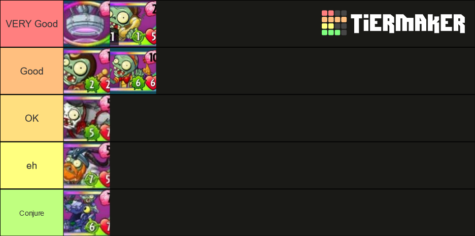 PvZH Legedary Tiers Tier List (Community Rankings) - TierMaker