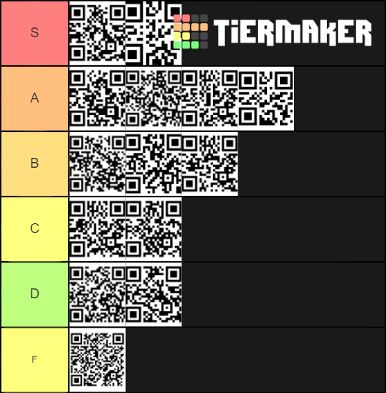 QR Codes Tier List (Community Rankings) - TierMaker