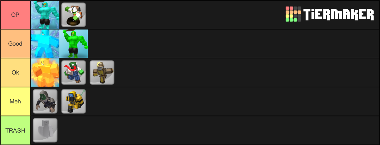 R2da zombies special Tier List (Community Rankings) - TierMaker
