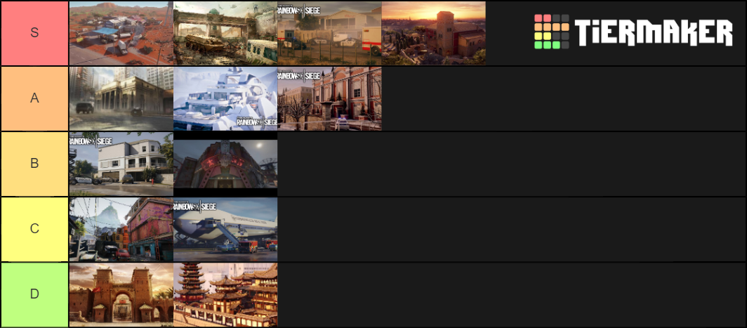 R6 Maps Tier List (Community Rankings) - TierMaker