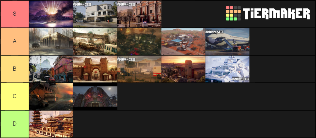 R6 Maps Tier List (Community Rankings) - TierMaker