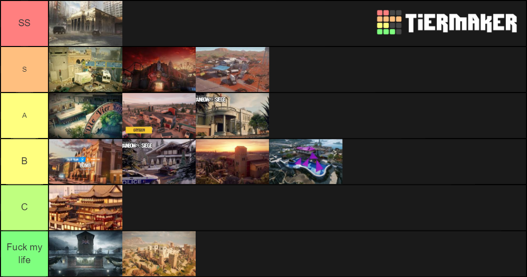 R6 Ranked Map Pool Tier List Community Rankings TierMaker R6 Ranked Map Pool Tier List Community Rankings TierMaker