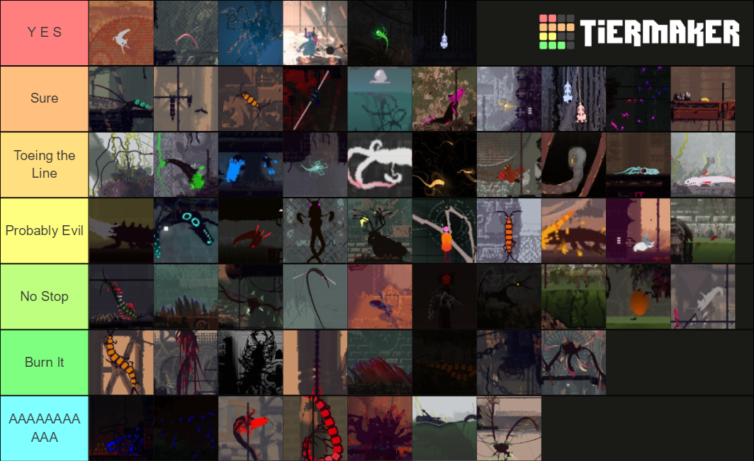 Rain World Creatures, Ranked By How I Feel About Them Tier List ...