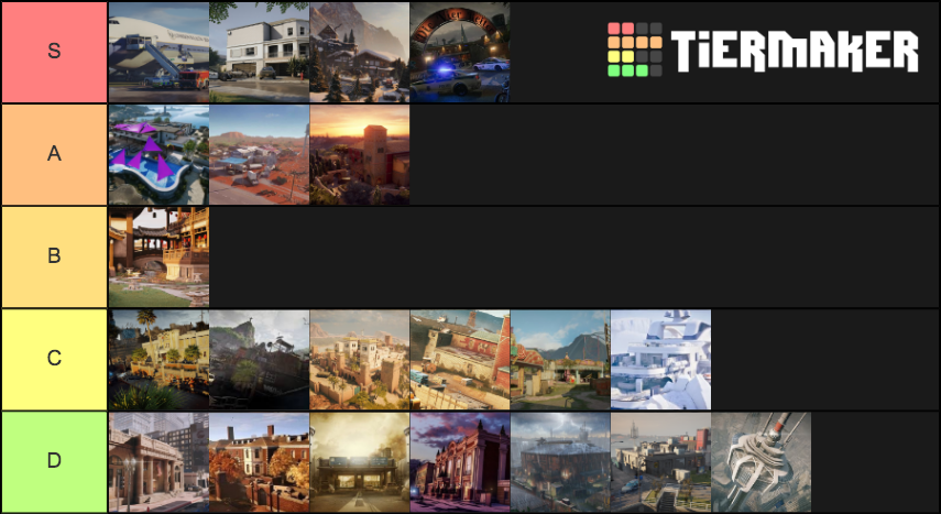 Rainbow 6 map pool tier Tier List (Community Rankings) - TierMaker
