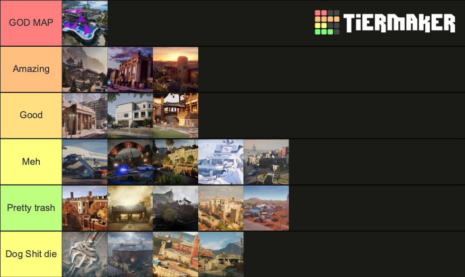 Rainbow 6 map pool tier Tier List (Community Rankings) - TierMaker