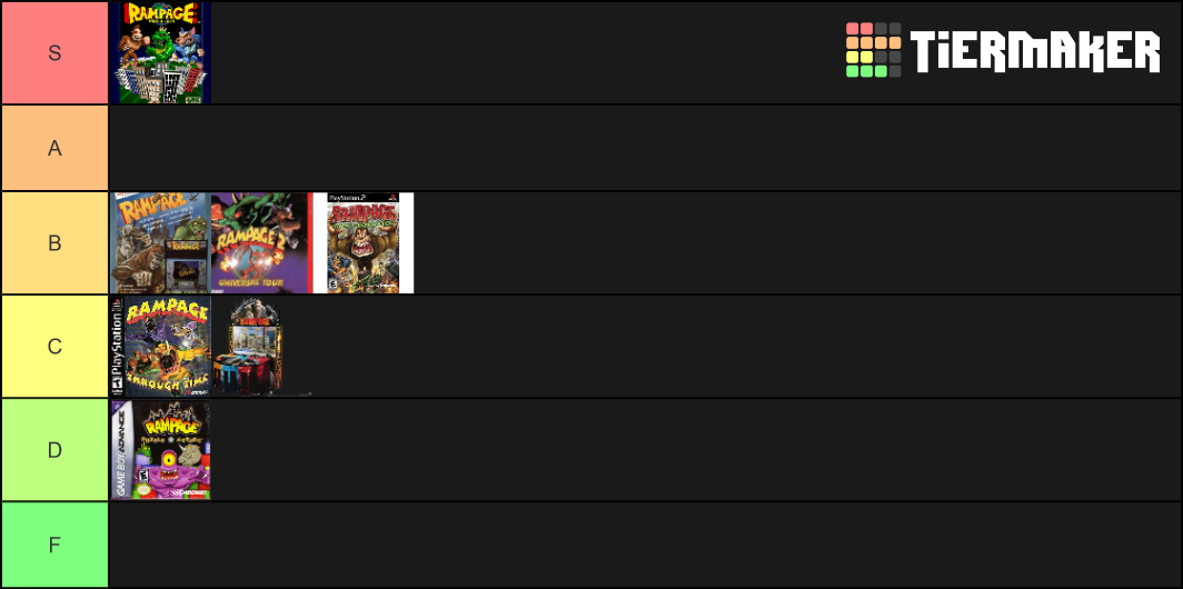 Rampage Game Series Tier List (Community Rankings) - TierMaker