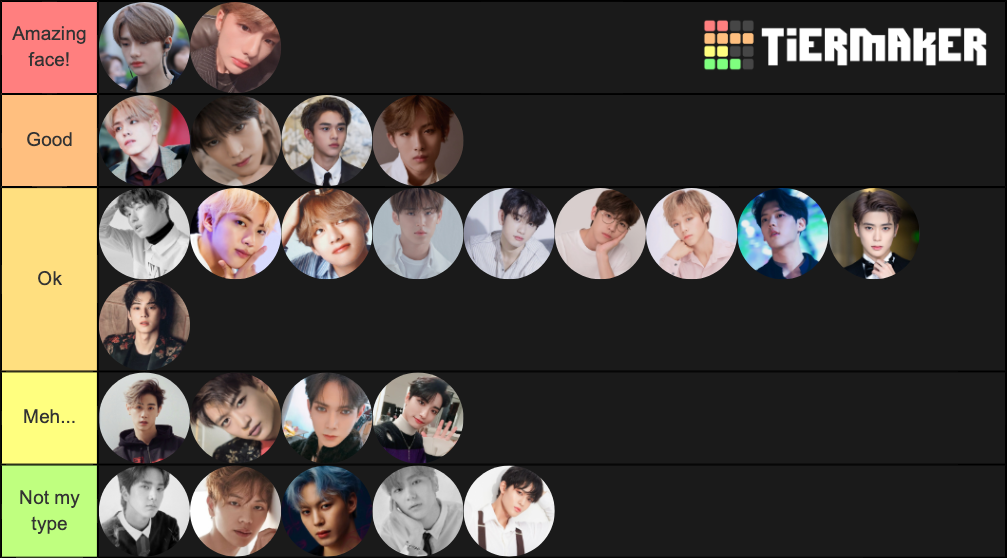 Rank The Official Male Visuals Tier List (Community Rankings) - TierMaker
