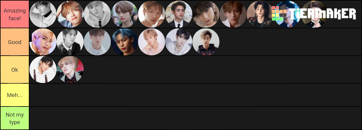 Rank The Official Male Visuals Tier List (Community Rankings) - TierMaker
