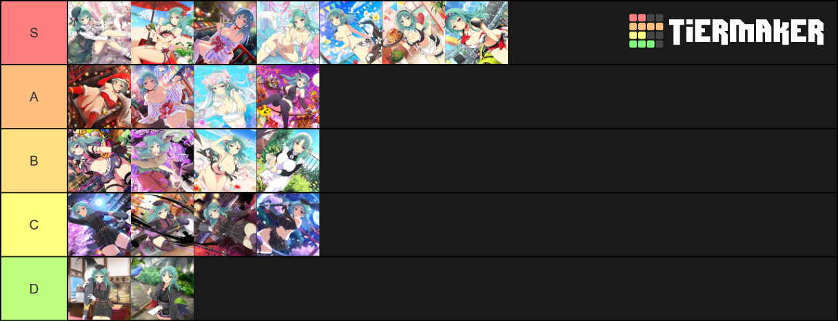 Ranking All Bashou cards in Senran Kagura New Link Tier List (Community ...