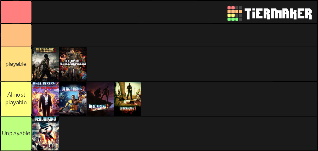 Ranking All Dead Rising Video Games Tier List (Community Rankings ...