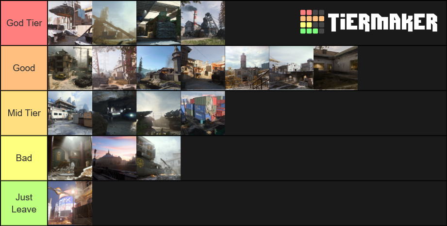 Ranking CoD: Modern Warefare Multiplayer Maps Tier List (Community ...