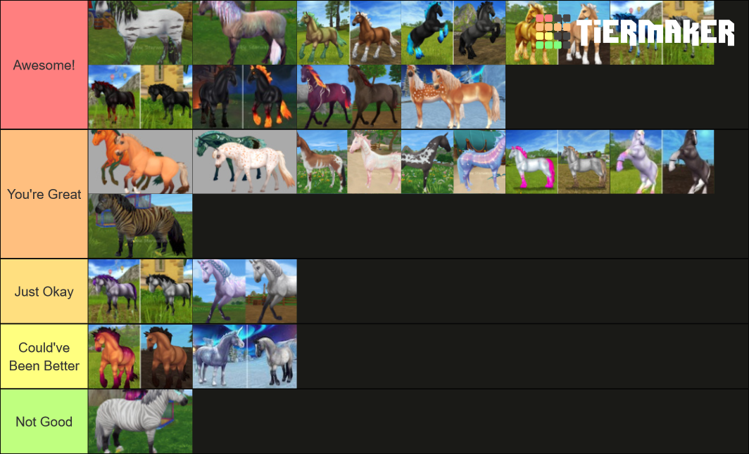 Ranking Star Stable Legend, Seasonal, And Mystic Horses Tier List ...
