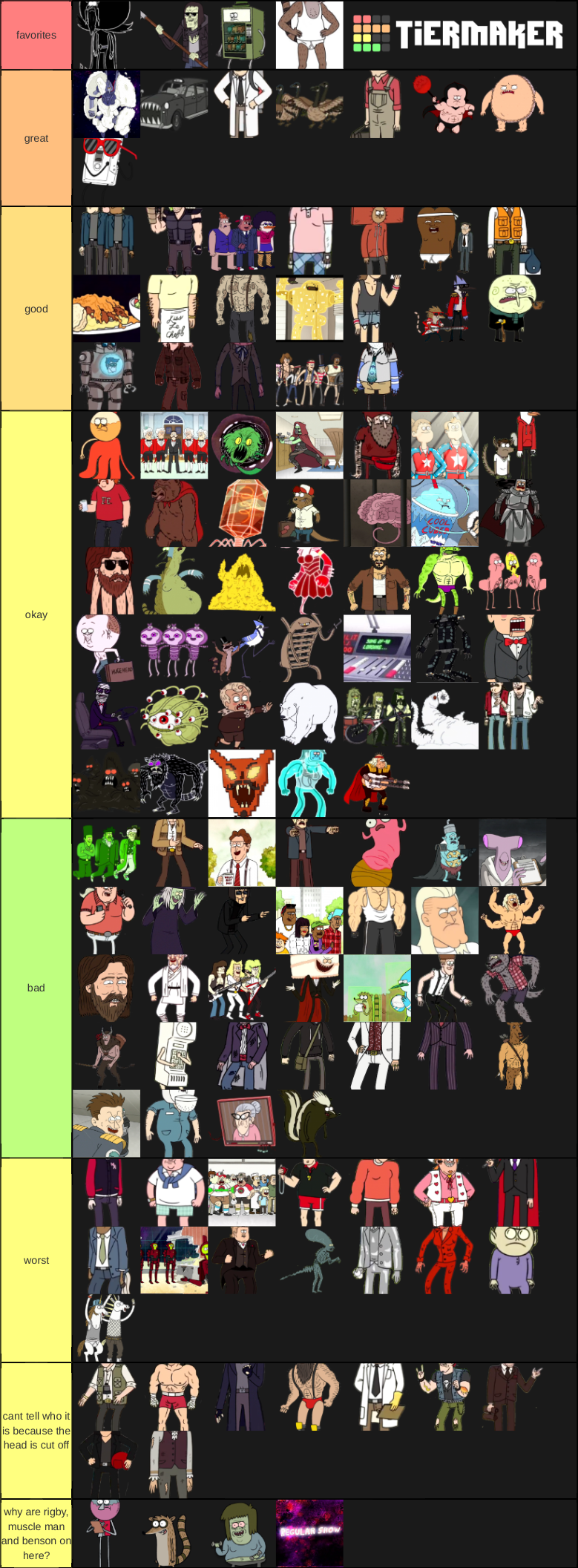 Regular Show Villains Tier List (Community Rankings) - TierMaker Regular Show Villains Tier List (Community Rankings) - TierMaker