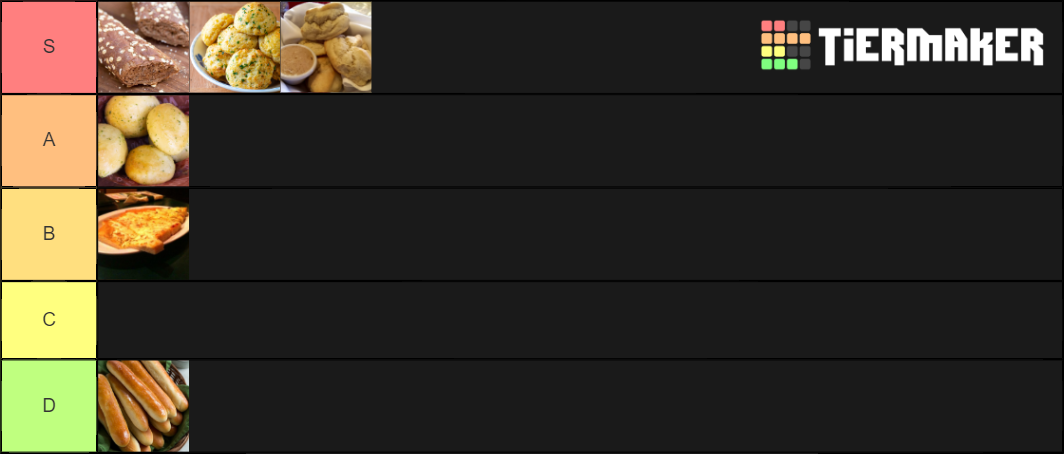 restaurant bread Tier List (Community Rankings) - TierMaker