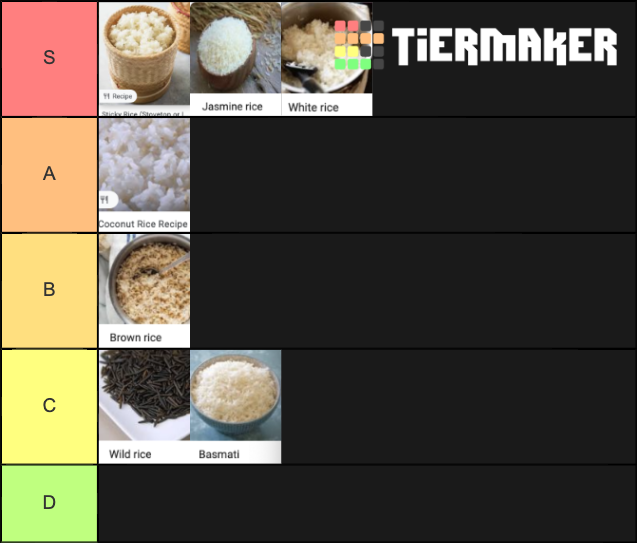 rice Tier List (Community Rankings) - TierMaker
