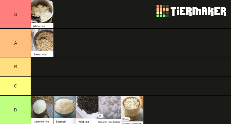 rice Tier List (Community Rankings) - TierMaker