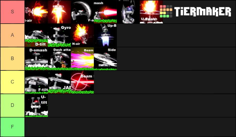 R.O.B Moves list Tier List (Community Rankings) - TierMaker