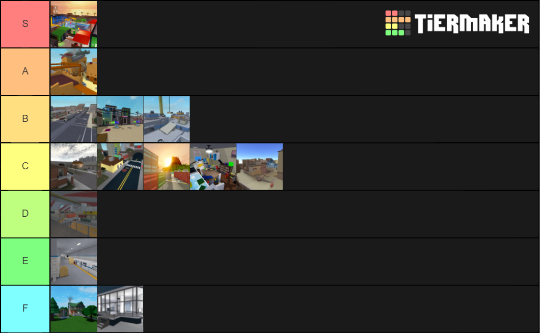 Roblox Arsenal Maps [OLD] Tier List (Community Rankings) - TierMaker