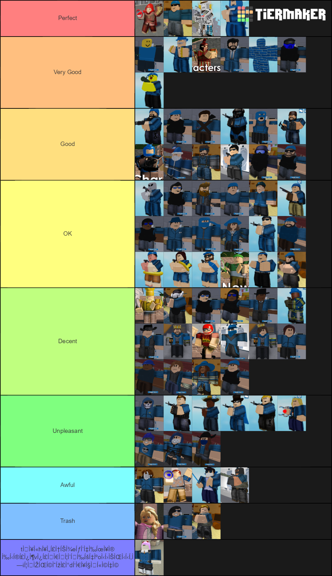 Roblox Arsenal Skins (Updated) Tier List (Community Rankings) - TierMaker