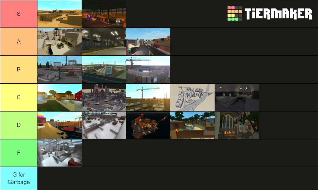 ROBLOX Phantom Forces Maps Tier List (Community Rankings) - TierMaker