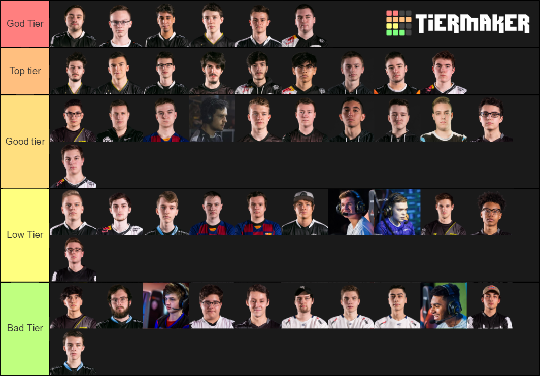 Rocket League Esport Player S8 Tier List (Community Rankings) - TierMaker