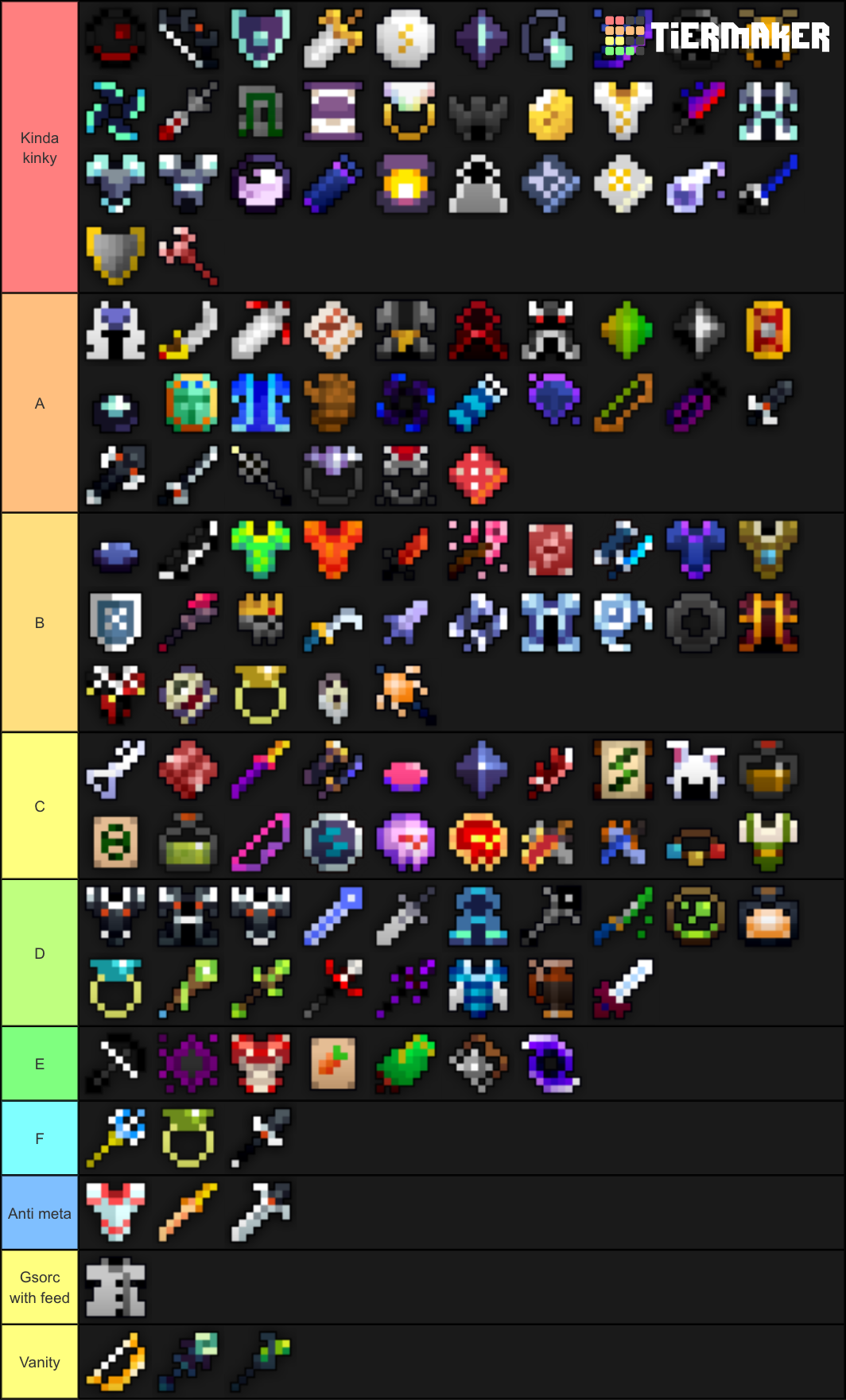 RotMG literally every whitebag Tier List (Community Rankings) - TierMaker