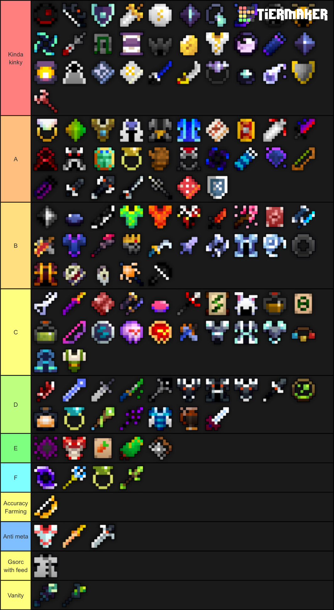 RotMG literally every whitebag Tier List (Community Rankings) - TierMaker