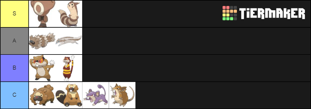 Route 1 Regional Normal Types Tier List (Community Rankings) - TierMaker