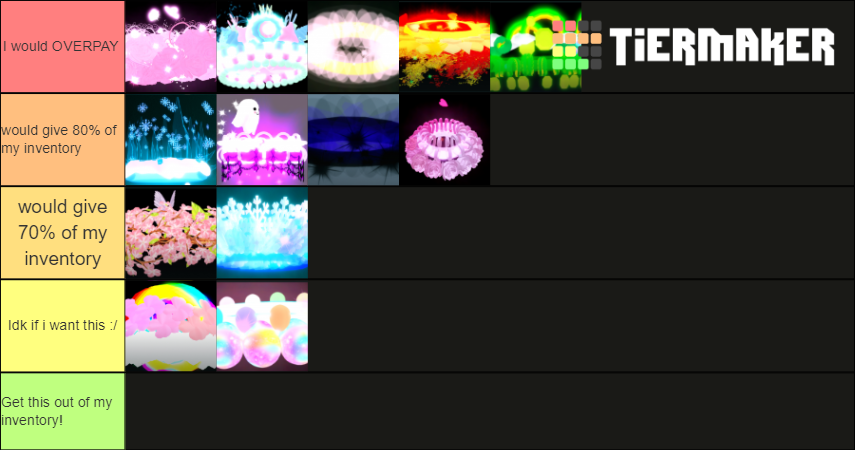 Royale High Halos! Tier List (Community Rankings) - TierMaker