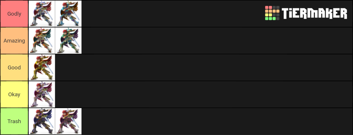 Roy skins Tier List (Community Rankings) - TierMaker