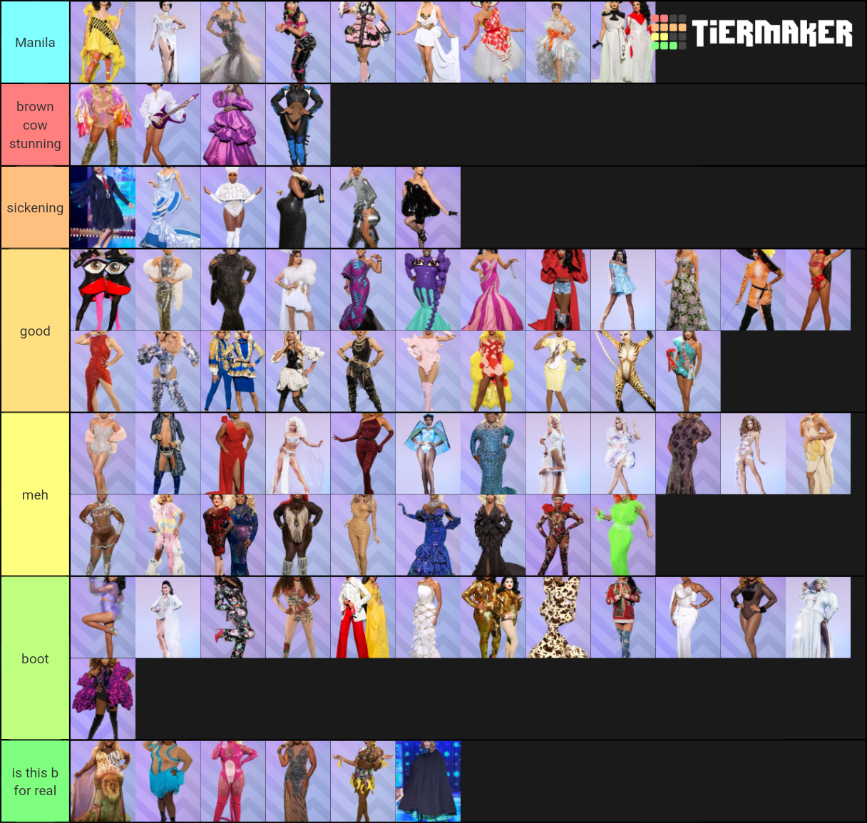 RPDR AS4 Looks Tier List (Community Rankings) - TierMaker