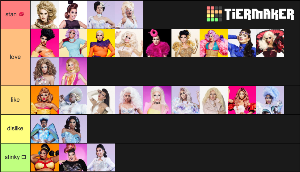 rpdr queens Tier List (Community Rankings) - TierMaker