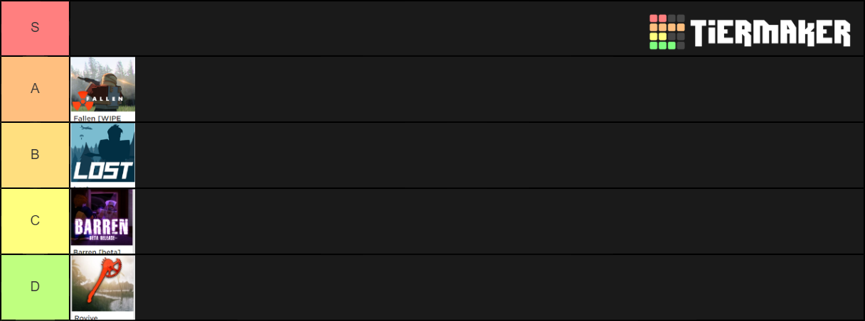 Rust In Roblox gam Tier List (Community Rankings) - TierMaker