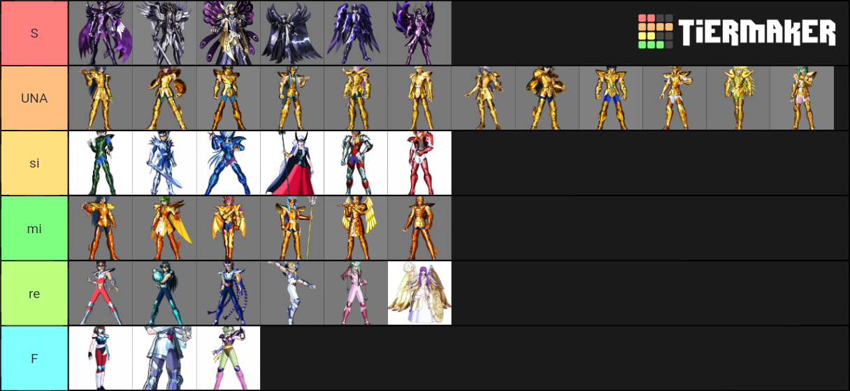 saint seiya soldiers soul Tier List (Community Rankings) - TierMaker