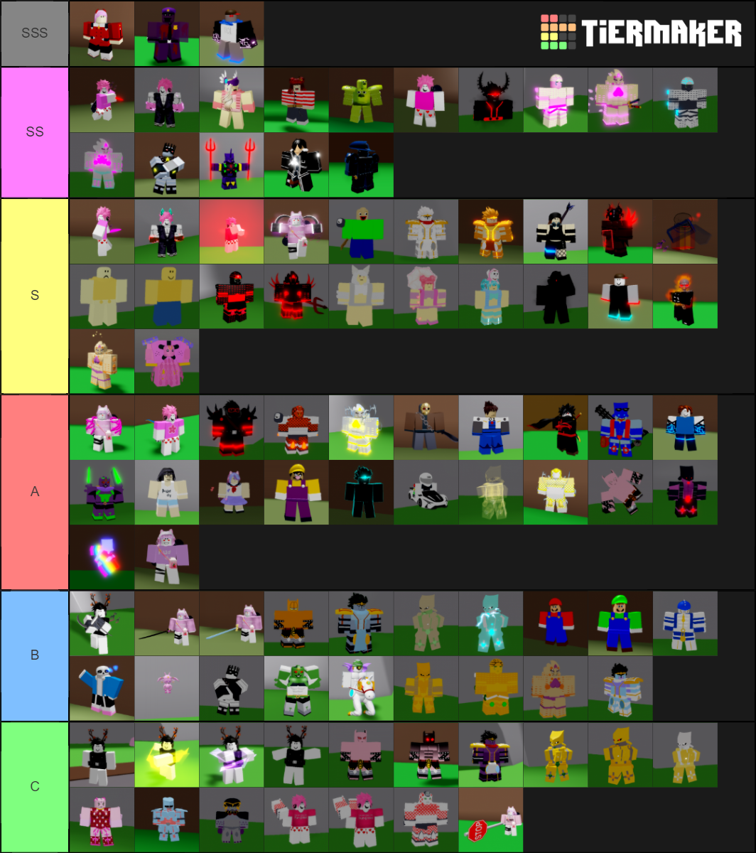 Sakura Stand : Tier Value Tier List (Community Rankings) - TierMaker